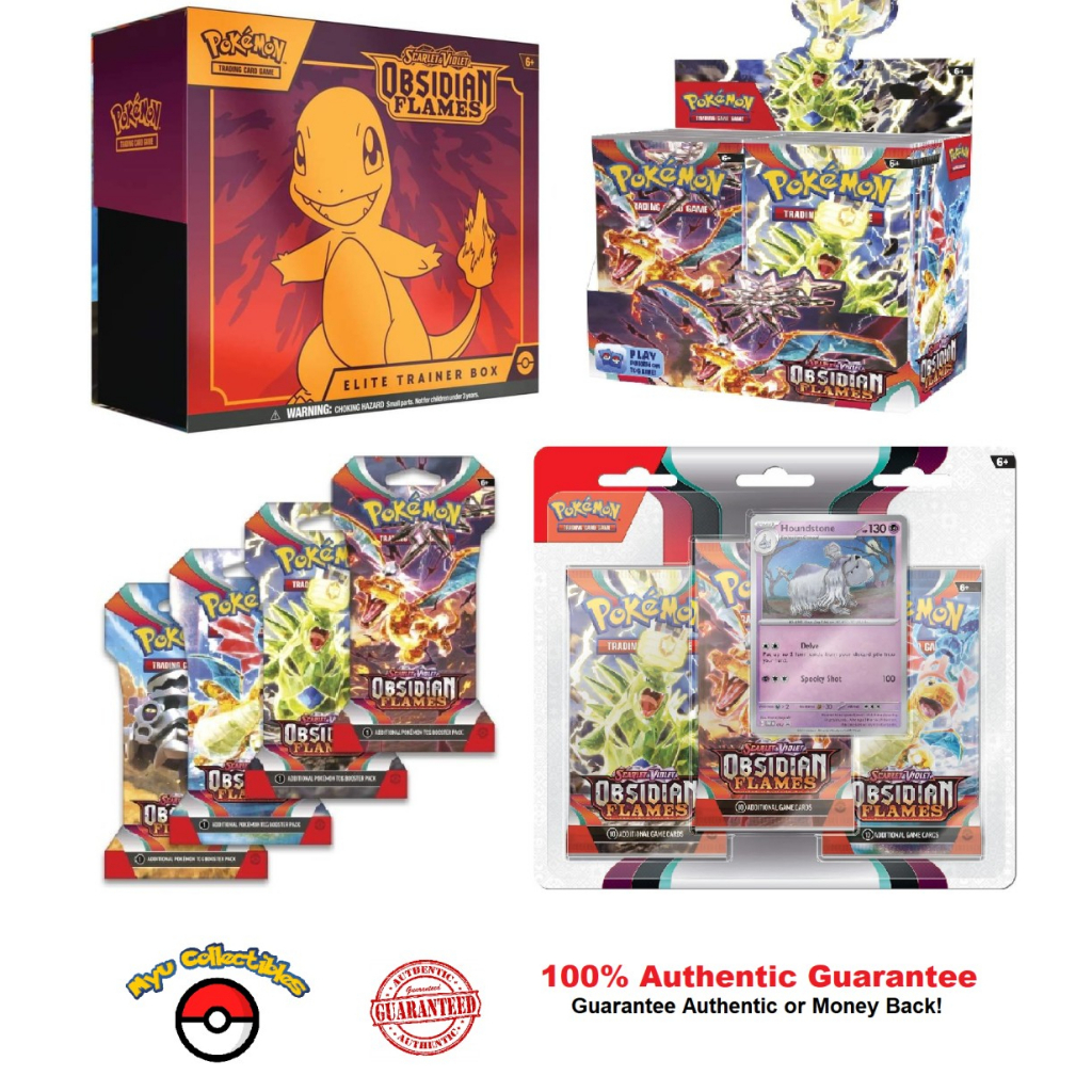 Pokemon TCG: Scarlet & Violet SV03 Obsidian Flames Booster Box | Elite ...