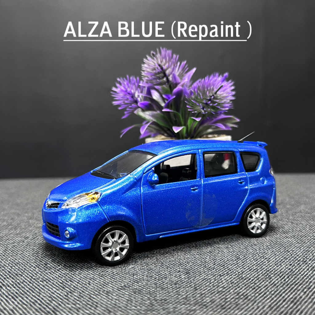 DIECAST PERODUA ALZA BLUE (REPAINT) BACA DETAIL | Shopee Malaysia