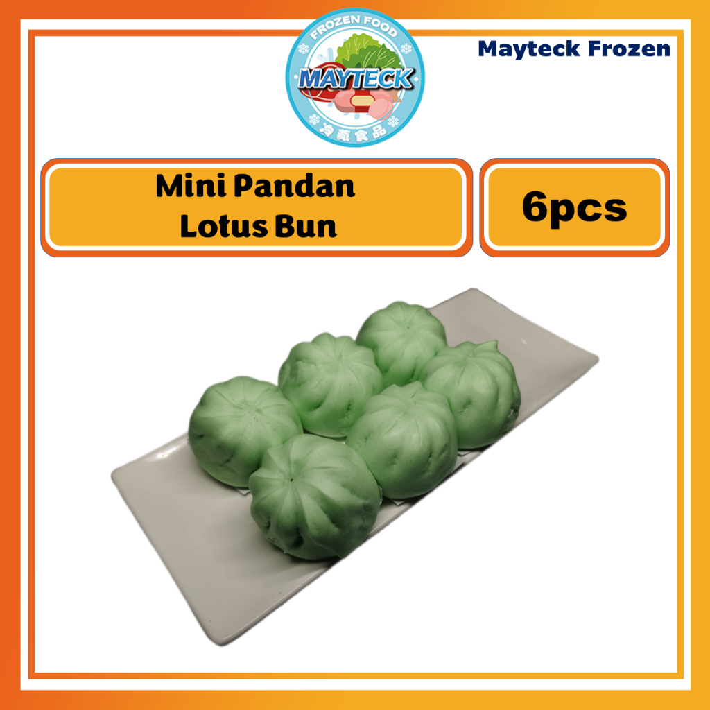 小班兰莲蓉包 Mini Pandan Lotus Bun (6pcs) | Shopee Malaysia