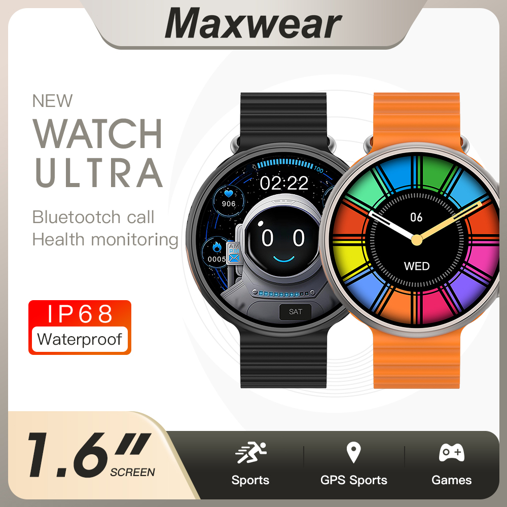 Maxwear s9 Ultra Pro Full screen 1.6 Smart Watch Series 8 sports watch Bluetooth call fitness ...