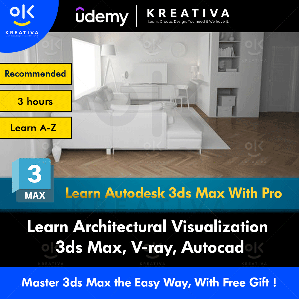 Video Course- Learn Architectural Visualization 3ds Max, V-ray, Autocad ...