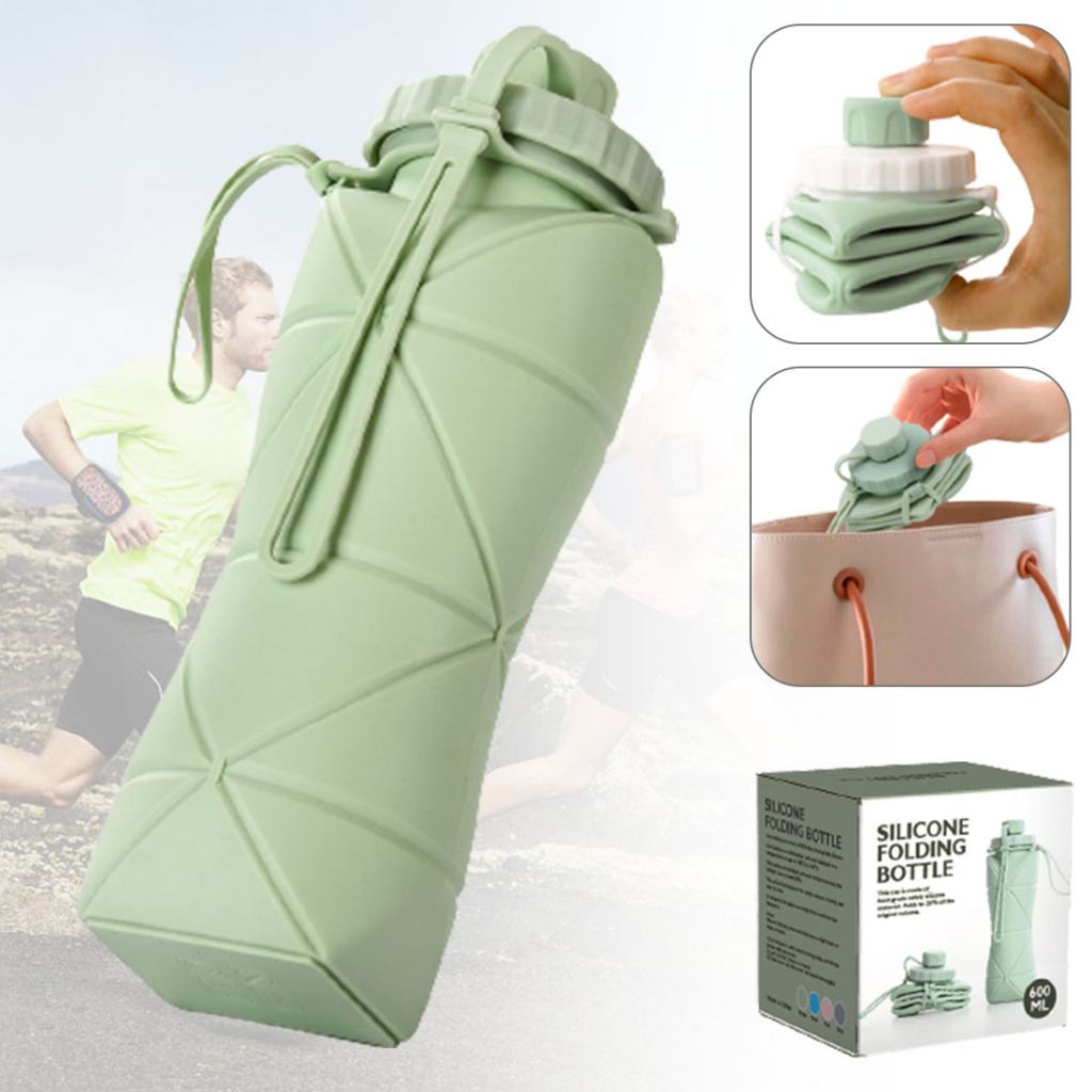 Silicone Collapsible Water Bottle,Lightweight Sports Cup,BPA Free ...