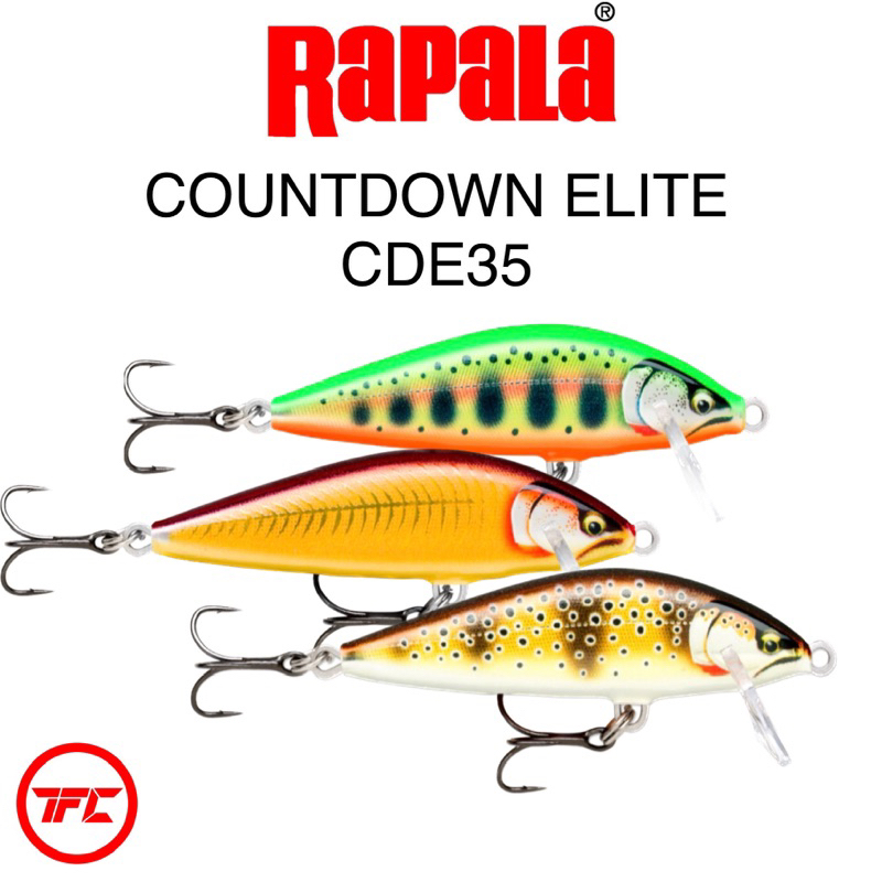 RAPALA Countdown Elite 35 CDE35 Lure Bait Legend 2.0 Sinking | Shopee Malaysia