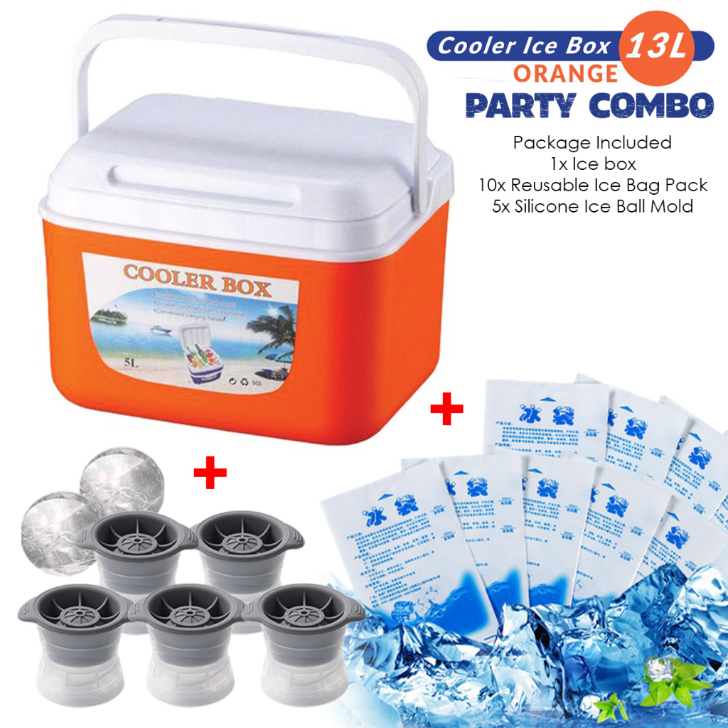 3.5L 5L 13L Small Cooler Ice Box for Camping Drink Fishing Heavy duty ...