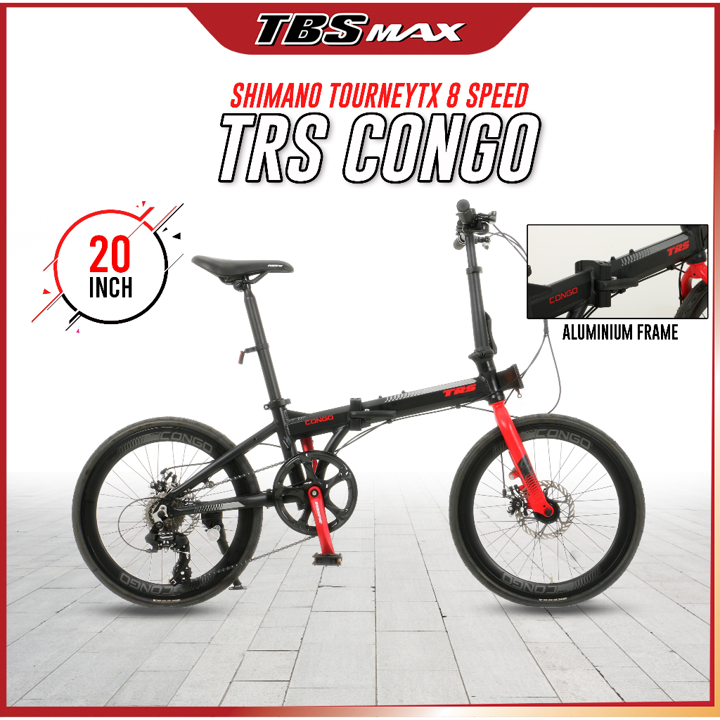 TRS CONGO 20"(451) SHIMANO 8 Speed Aluminum Folding Bike / Basikal ...