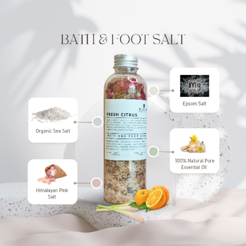 FRESH CITRUS Bath & Foot Soak - Natural Bath & Foot Salt | Shopee Malaysia