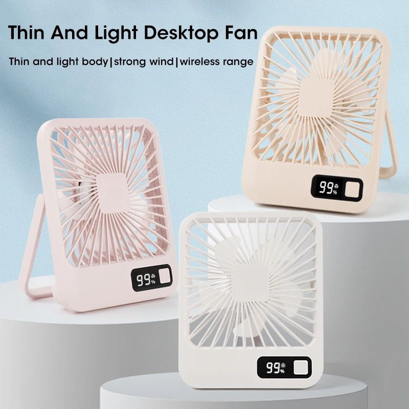 Square Led Fan Adjust Mini Fan USB Charging Mini Fan Rechargeable Usb ...