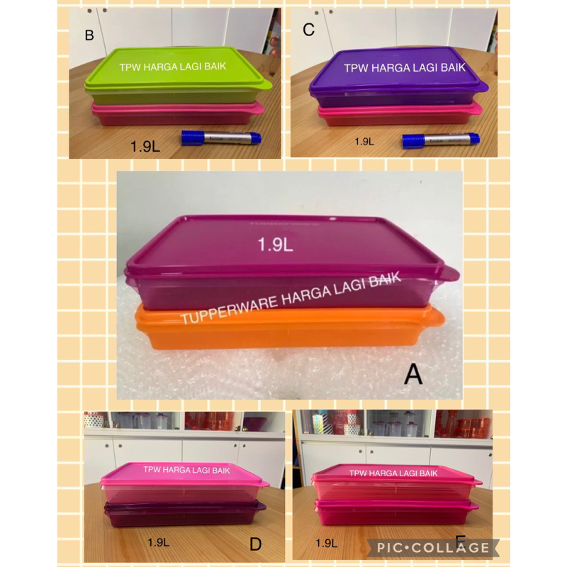 Tupperware B2B Slice n Stor 1.9L (2pcs) | Shopee Malaysia