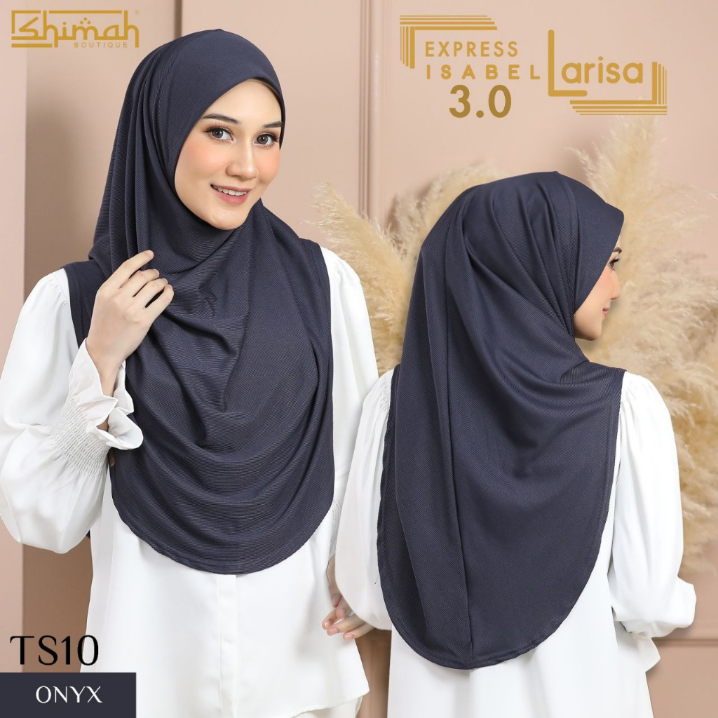 Shimah Boutique Express Isabel Larisa 3.0 Cotton Stripe Tudung Sarung Size M & L | Shopee Malaysia