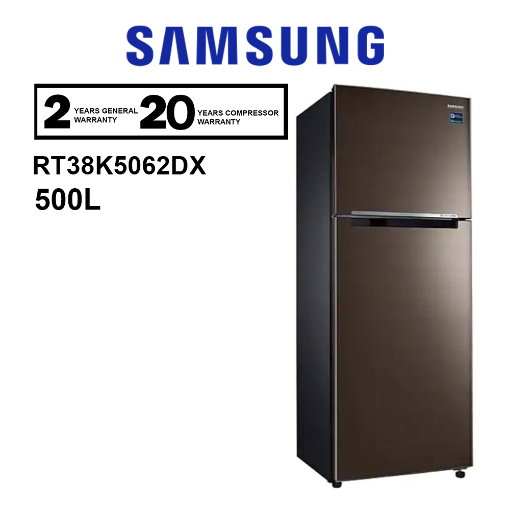 Samsung Refrigerator 500L 2 Doors Inverter Fridge - Luxe Brown ...