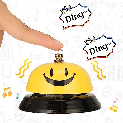 Smiley Face Ring Bell Call Bell Desk Bell Service Bell for Hotel ...