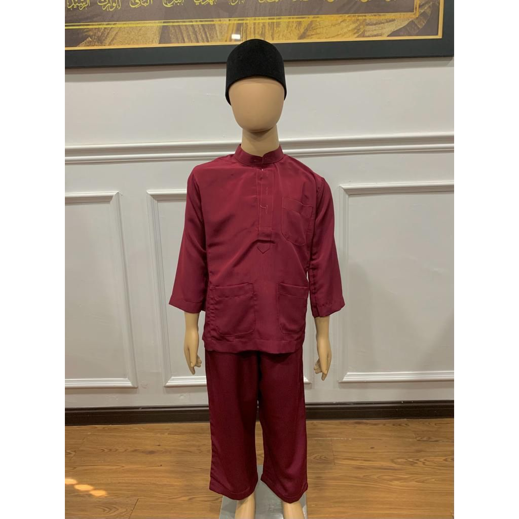 BAJU KAFA MAROON BAJU KAFA SEKOLAH BAJU KAFA PERLIS BAJU KAFA BUDAK ...