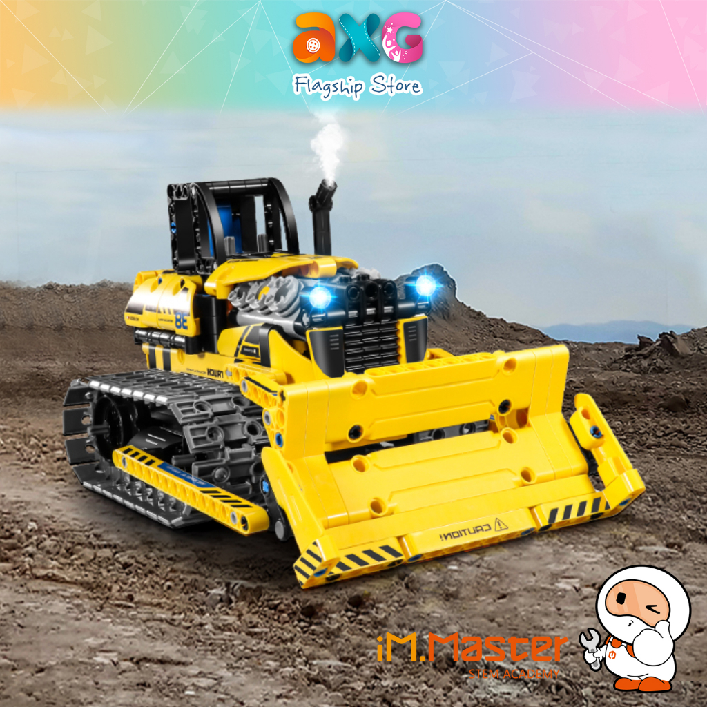 iM.Master Mechanical Master Block 3 in 1 Mode Bulldozer Robot R/C+APP ...