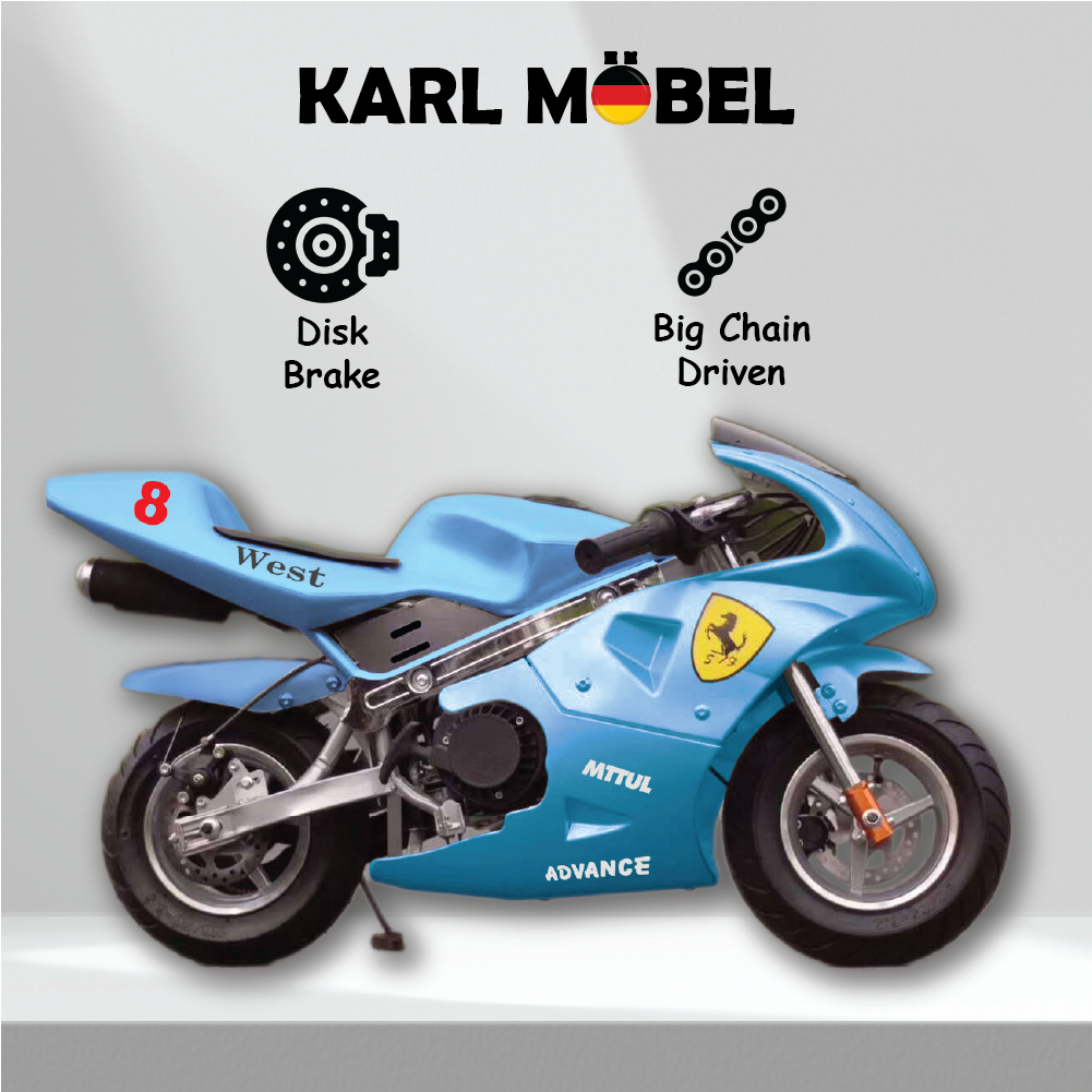 Mini Pocket bike 49cc kids Motorbike Motorcycle for Kids Scrambler ...