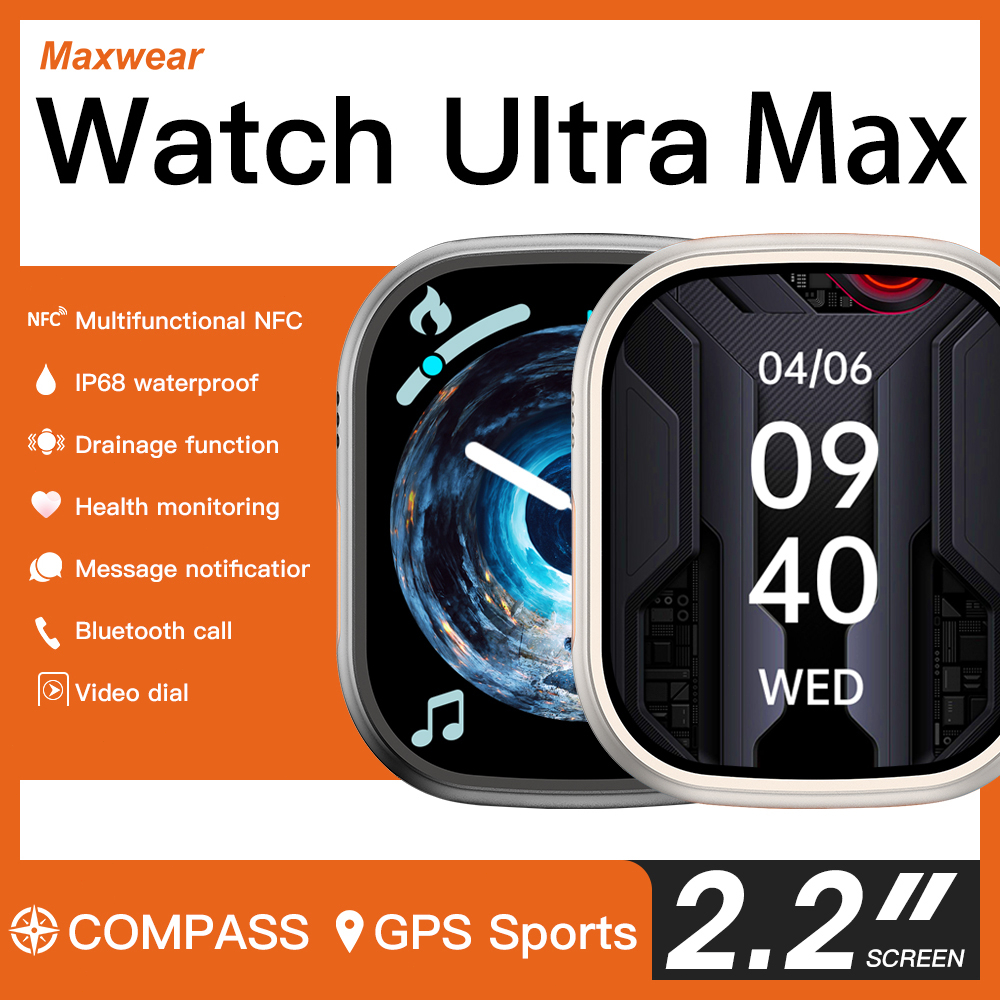 Maxwear watch Ultra max Smart Watch Series 8 sports watch Bluetooth ...