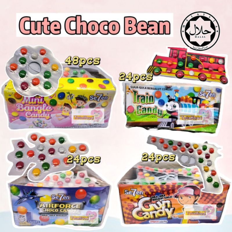 Se7en Choco Bean bersalut chocolate candy funny party cutie 24pcs ...