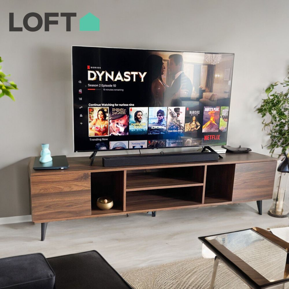 LOFT Living EDMOND 6Kaki Rak Tv/ Tv Cabinet 6FT/ Panjang Rak TV/ Modern ...