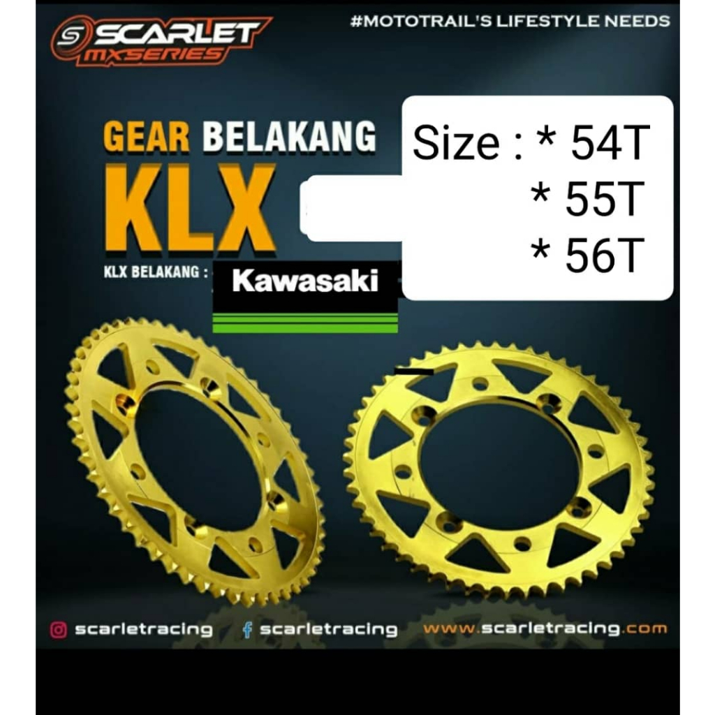 Sprocket klx 150 store