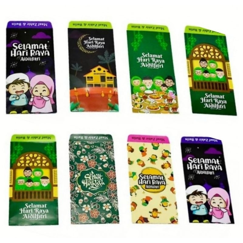 Sampul Duit Raya Murah 10pcs Sampul Angpao Money Packets Hari Raya ...