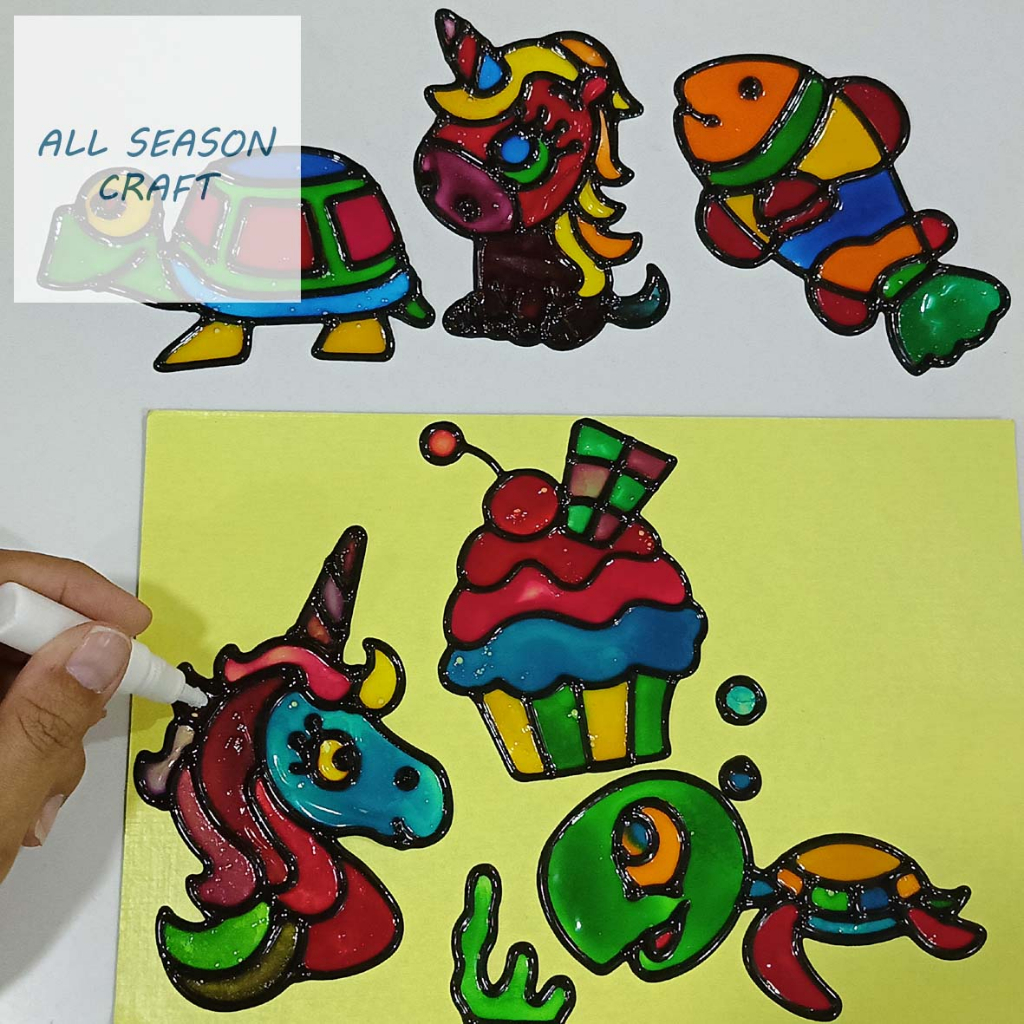 Glass Deco Peelable Kit - Kid Craft / Mainan Budak / Edu Toy / Glass ...