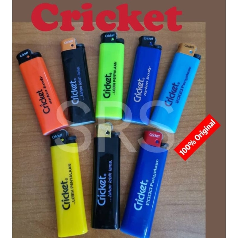 Cricket lighter 1pc 100% original random colour pemetik api 打火机 ...