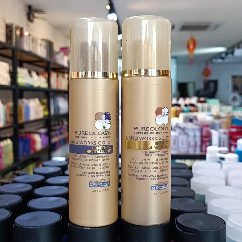 Pureology Nano Works Gold Shampoo Conditioner Youth-Renewing Formula ...
