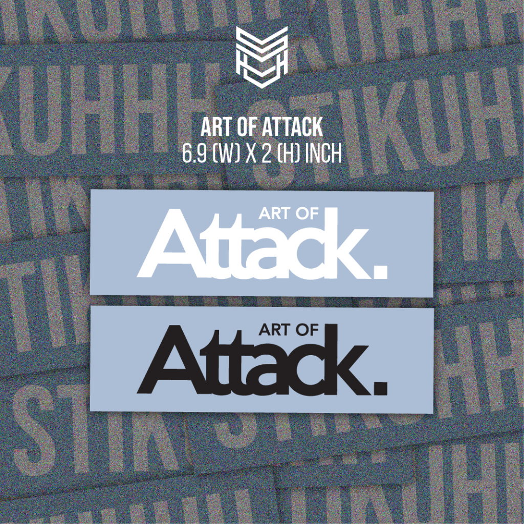 ART OF ATTACK CAR DECAL AUTOMOTIVE / LAPTOP DIE-CUT VINYL STICKER ...