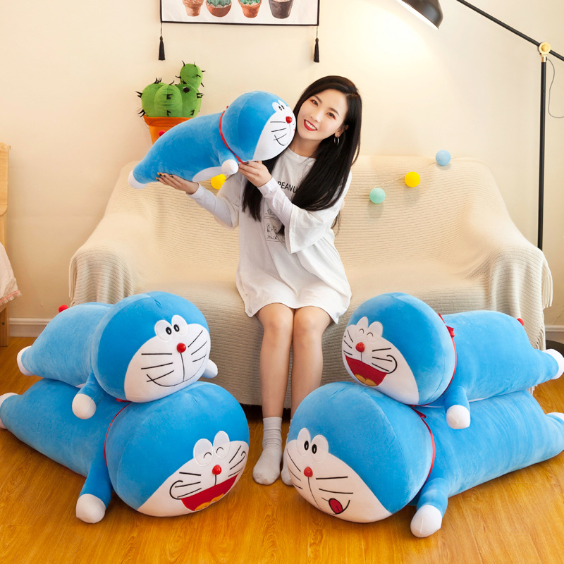 Doraemon Plush Toy Doll with Emotion Long Sleeping Pillow Bolster ...