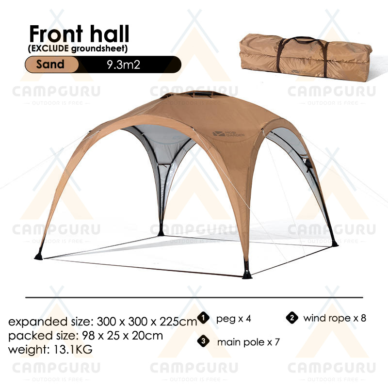 Mobi Garden Front Hall Back Room Backyard Family Tent Portable 4-6 ...