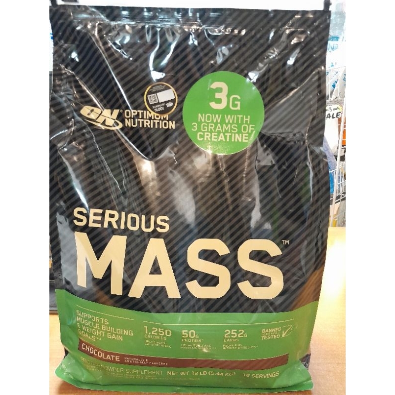 🥳 Sales 🎊 ON Serious Mass 12lb with Extra 3g CREATINE!! Mass gainer ...