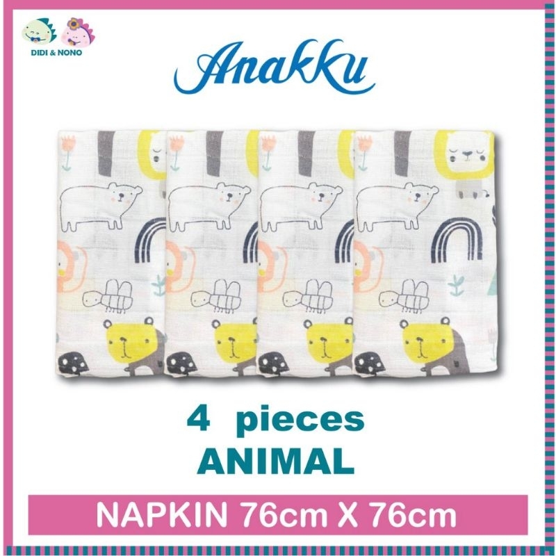 Anakku Disney Baby Napkin 8 /4 /2/1 pieces (76cm x 76cm) 100% Cotton ...