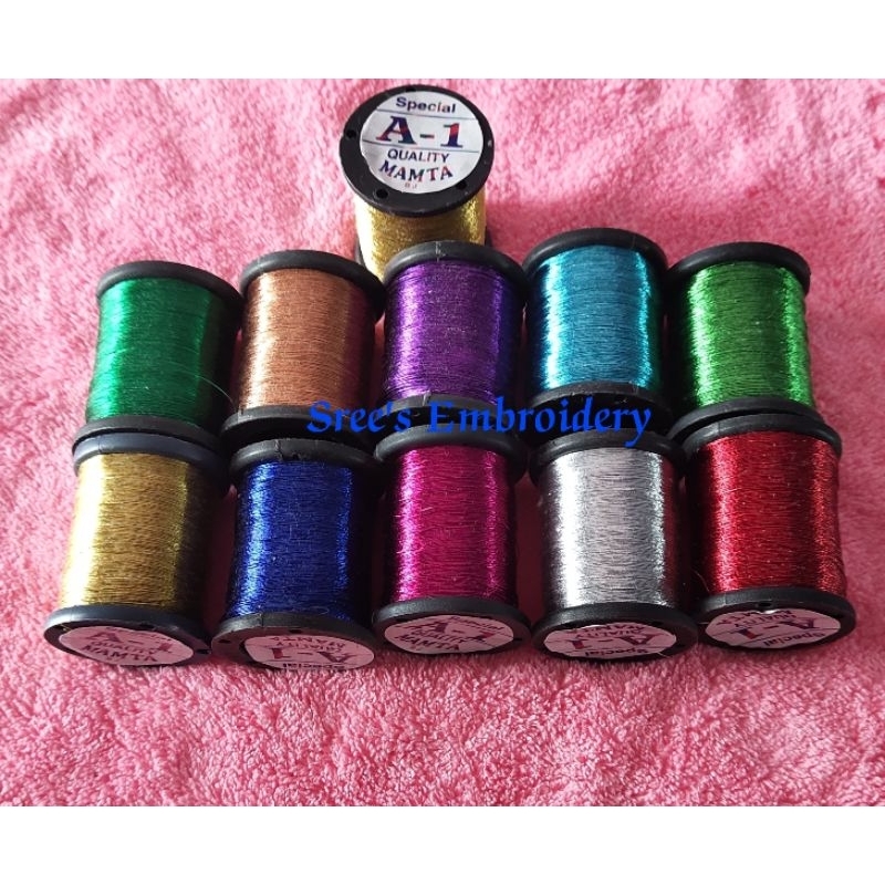 Zari Thread for aari work 10 colours available | Shopee Malaysia
