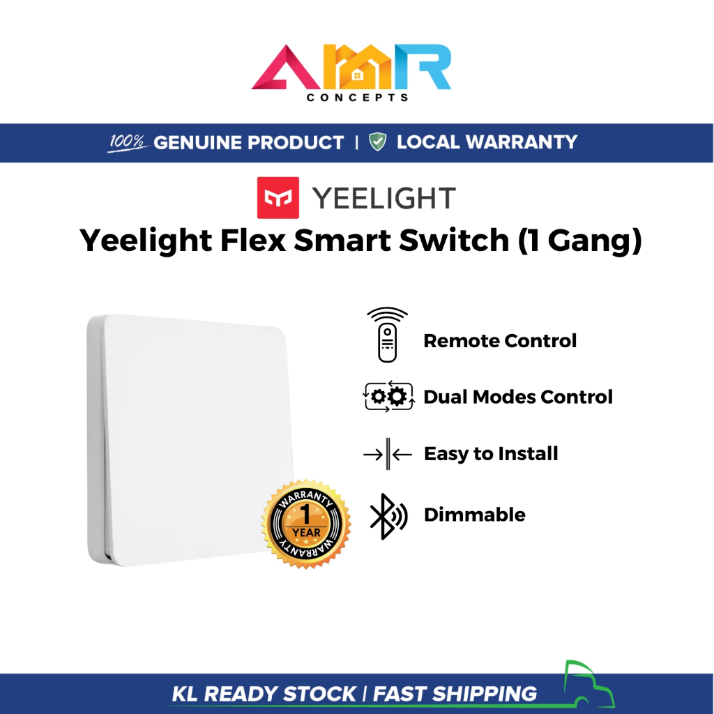 Yeelight Flex Switch Single Gang Intelligence Wireless Switch Smart ...