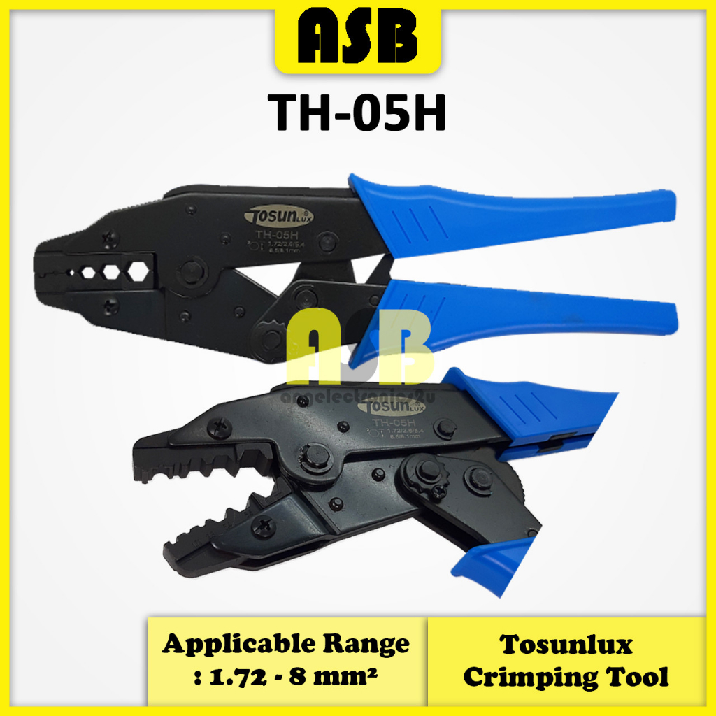(1pc) Tosunlux TH-05H RG 58 / RG 59 / RG6 Plugs Modular Crimping Tool ...