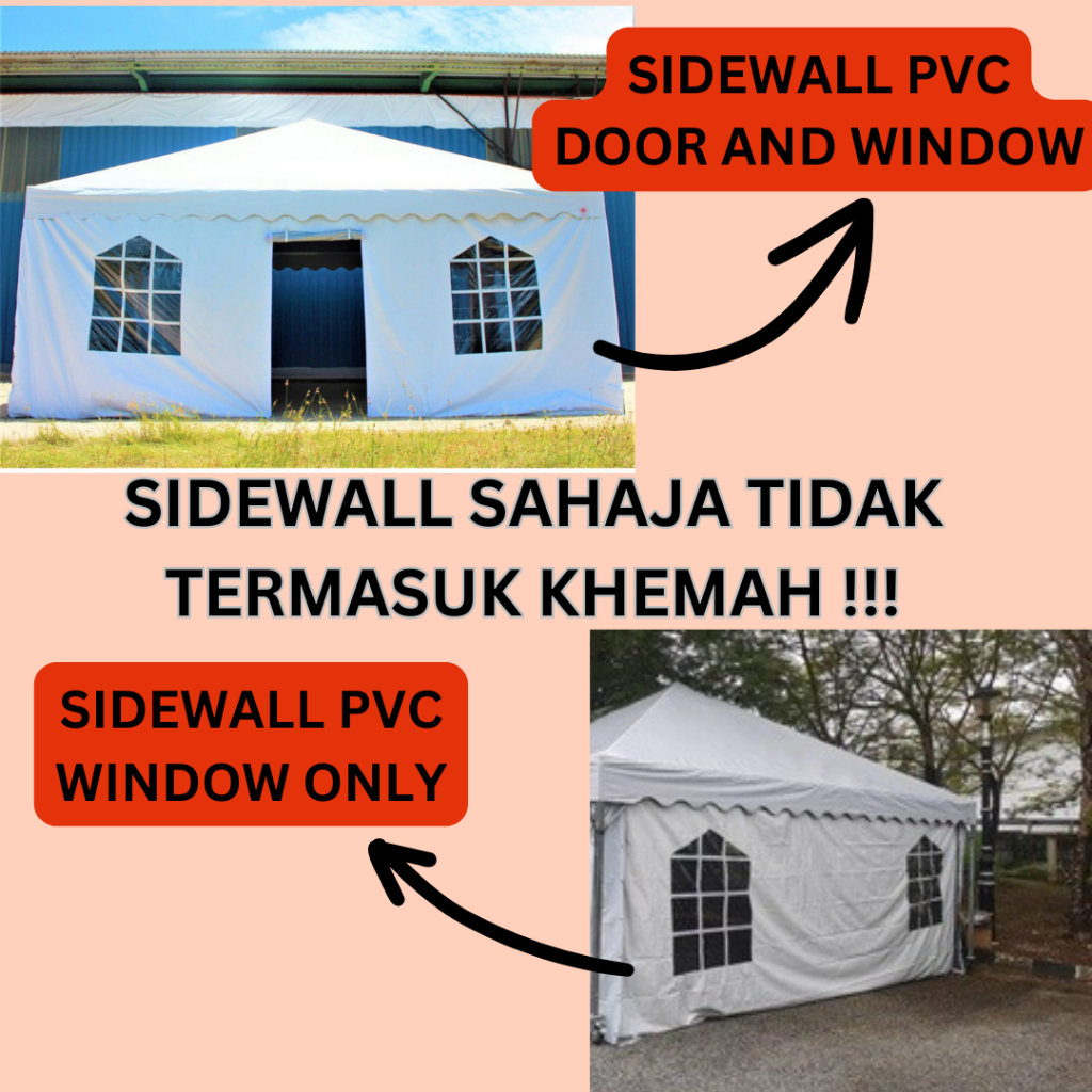 SIDEWALL PVC DOOR WITH WINDOW AND SIDEWAL PVC WINDOW ONLY SILVER WHITE ...