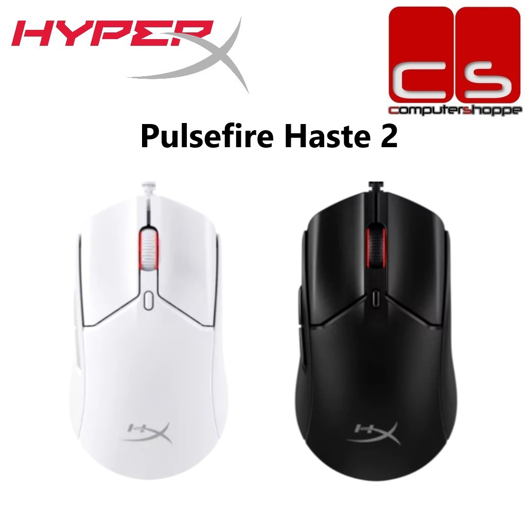 HyperX Pulsefire Haste 2 Ultra-lightweight Gaming Mouse - Black/White ...