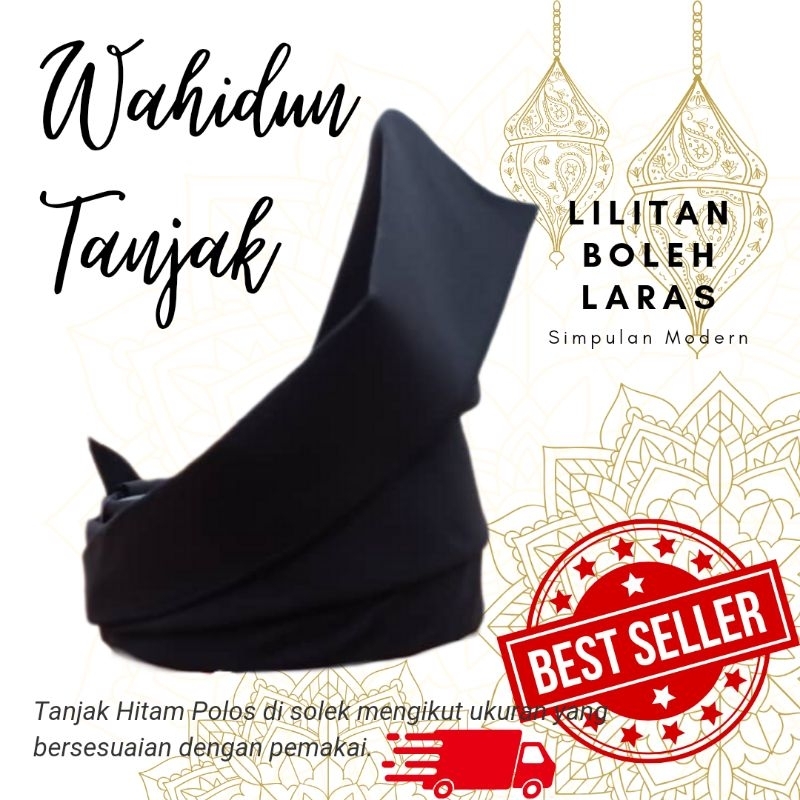 Tanjak Melayu Cotton Plain Black Color (Read Product Description for ...