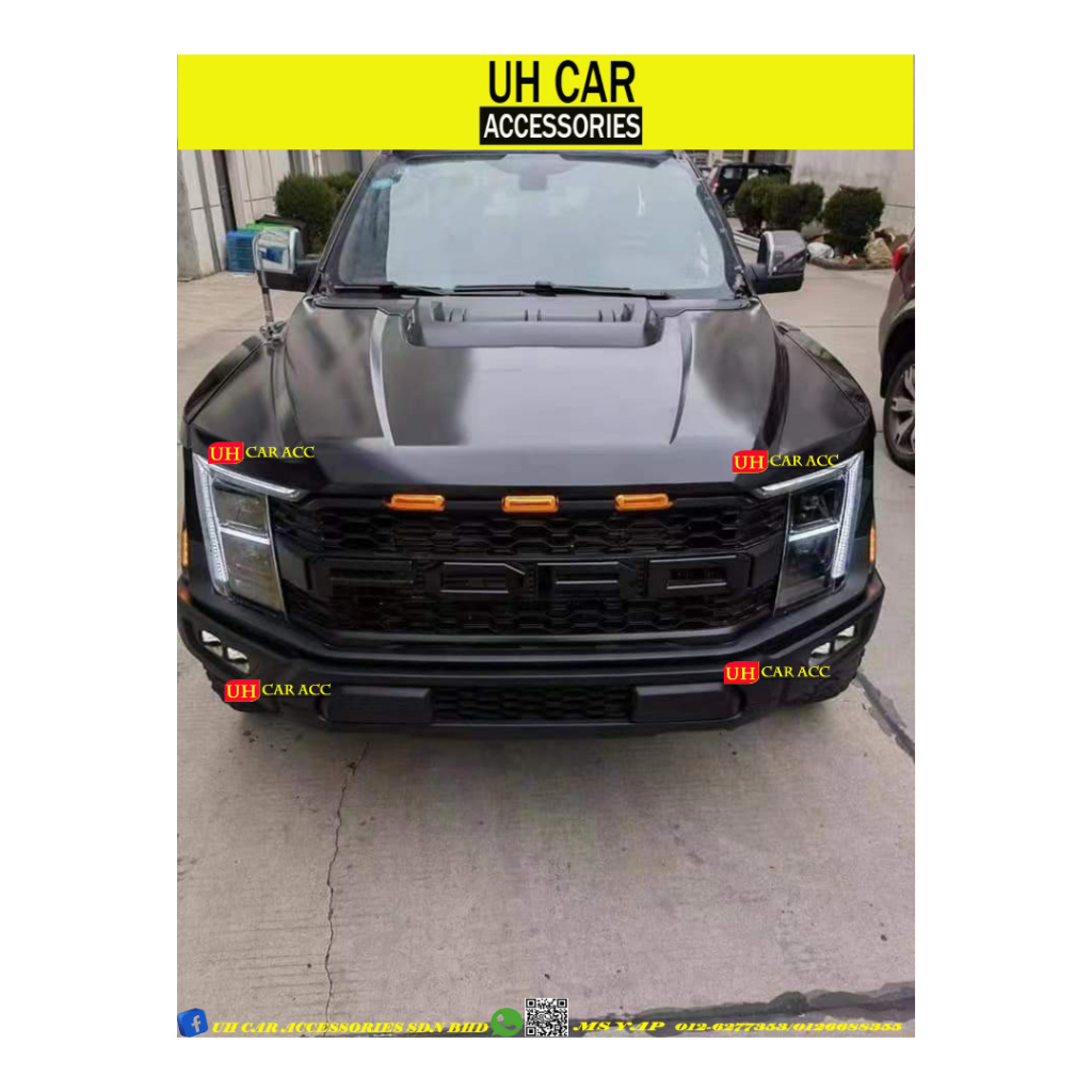 FORD RANGER T6 T7 T8 CONVERT TO 2022 F150 BUMPER BODYKIT FENDER BONNET ...