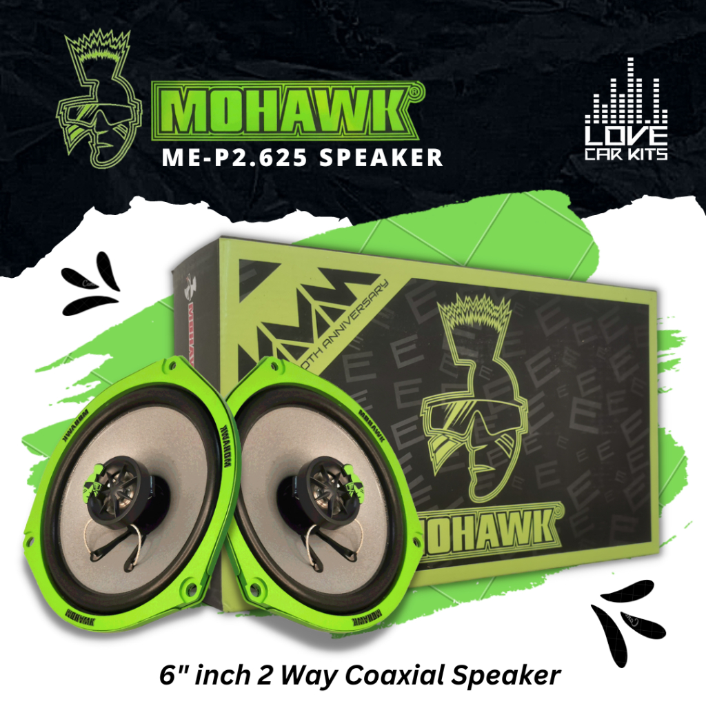 Mohawk Car 6" Inch Coaxial Speaker Green Series ME-P2.625 | Shopee Malaysia