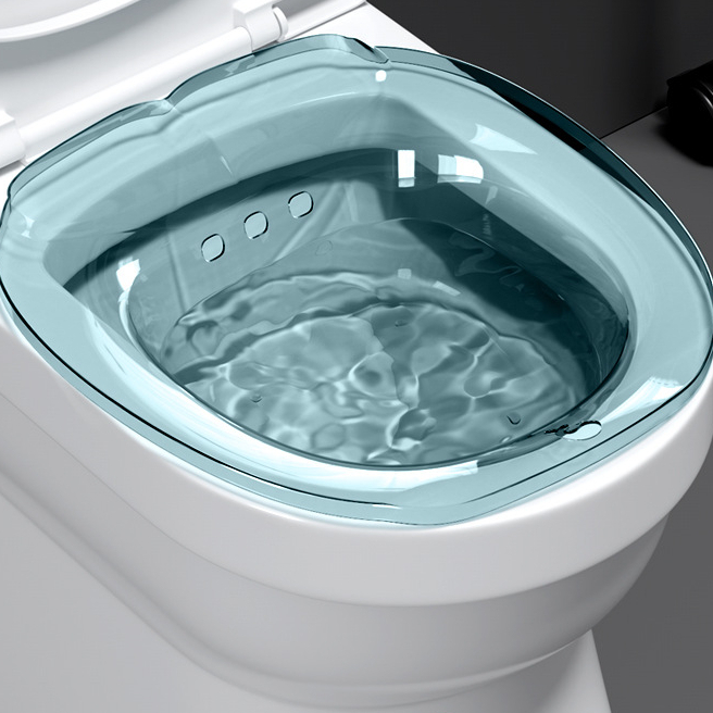 Transparent Bidet Sitz Bath Basin Toilet Seat Postpartum Hemorrhoid ...