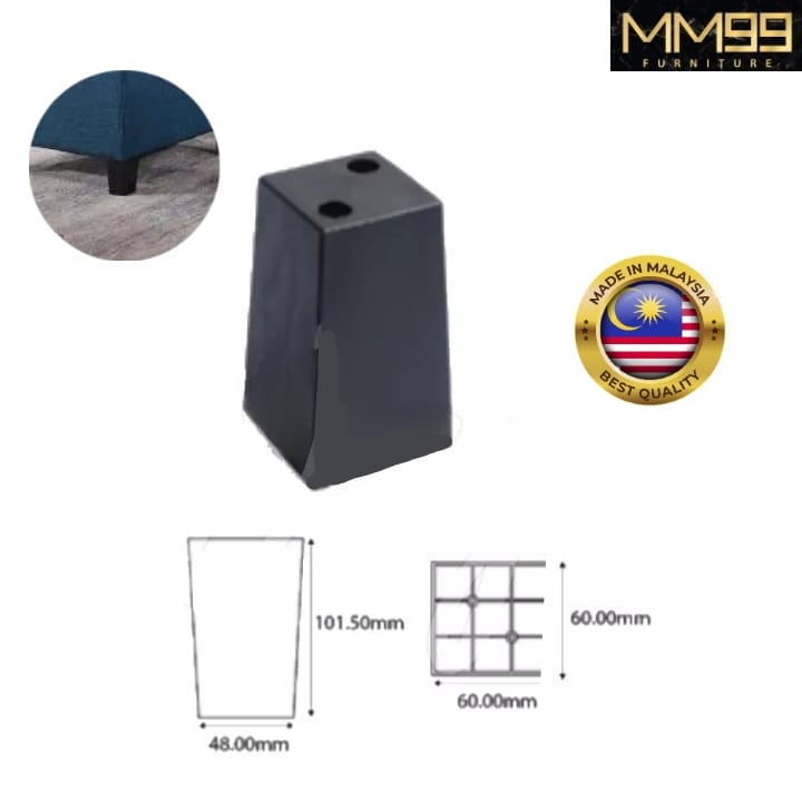 MM99-4"inch PVC Square Leg Sofa leg divan bedframe leg cabinet leg # ...