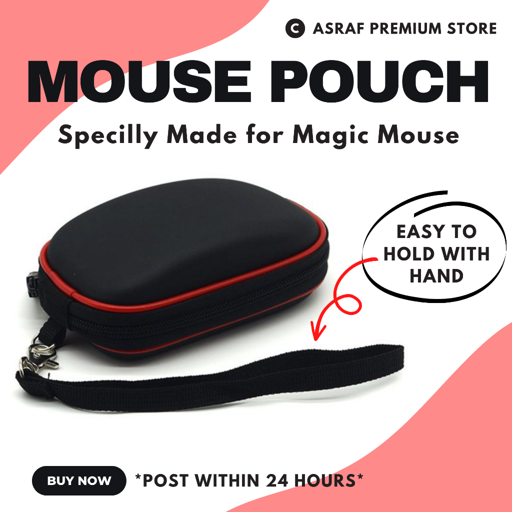 [M'sia Stock] Gaming Mouse Box Travel Case Compatible for apple Magic ...