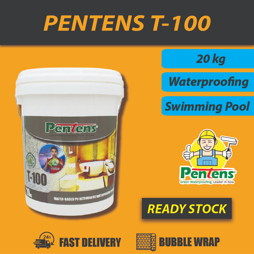 20KG PENTENS T-100 Water Based PU Bituminous Waterproofing Membrane | Shopee Malaysia