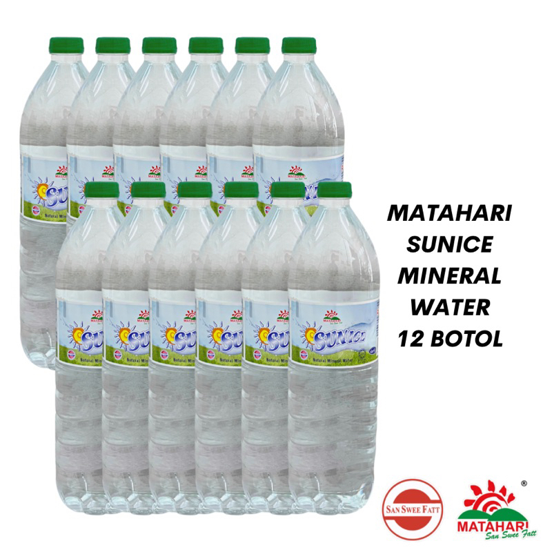 (1500ml x 12’s) Matahari Sunice Natural Mineral Water Air Mineral ...