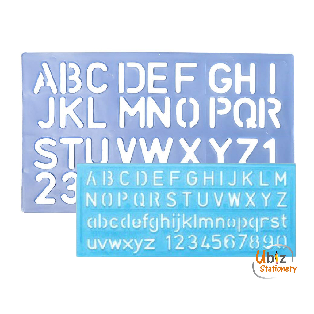 Alphabet Stencil Ruler 10mm/30mm | Shopee Malaysia