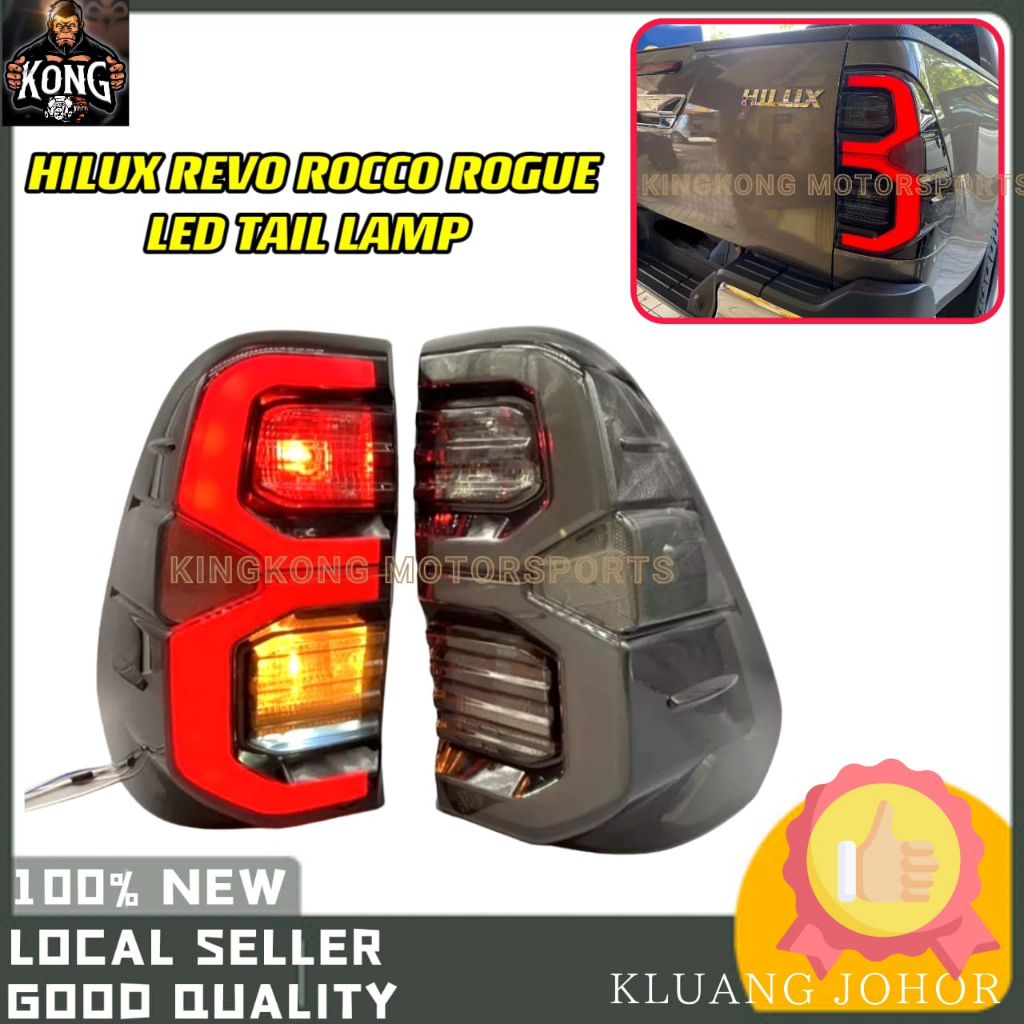 TOYOTA HILUX ROGUE FULL LED TAIL LAMP LAMPU BELAKANG HILUX SMOKE HILUX ...