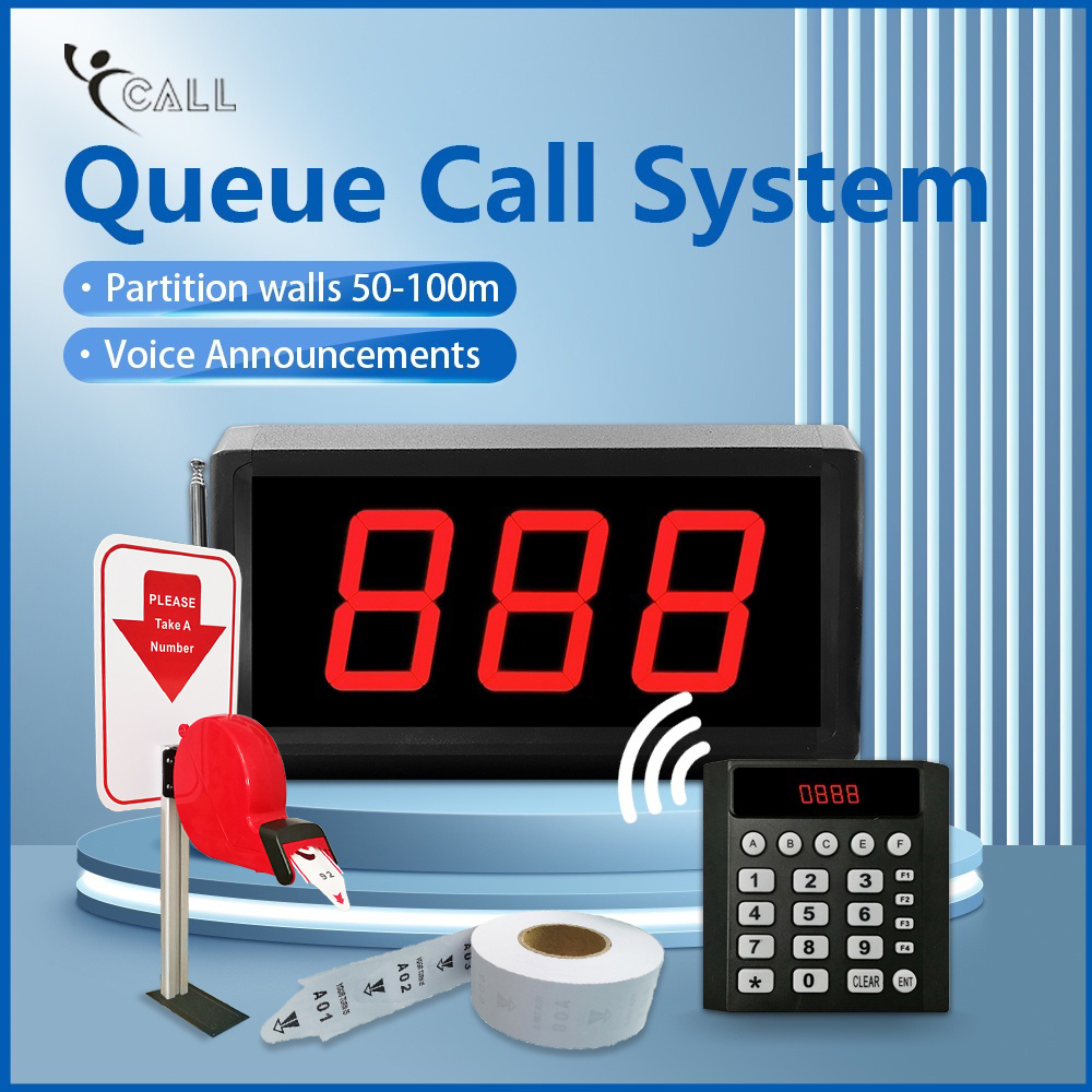 Queue Wireless Calling System Que Number Machine for Clinic Kitchen ...