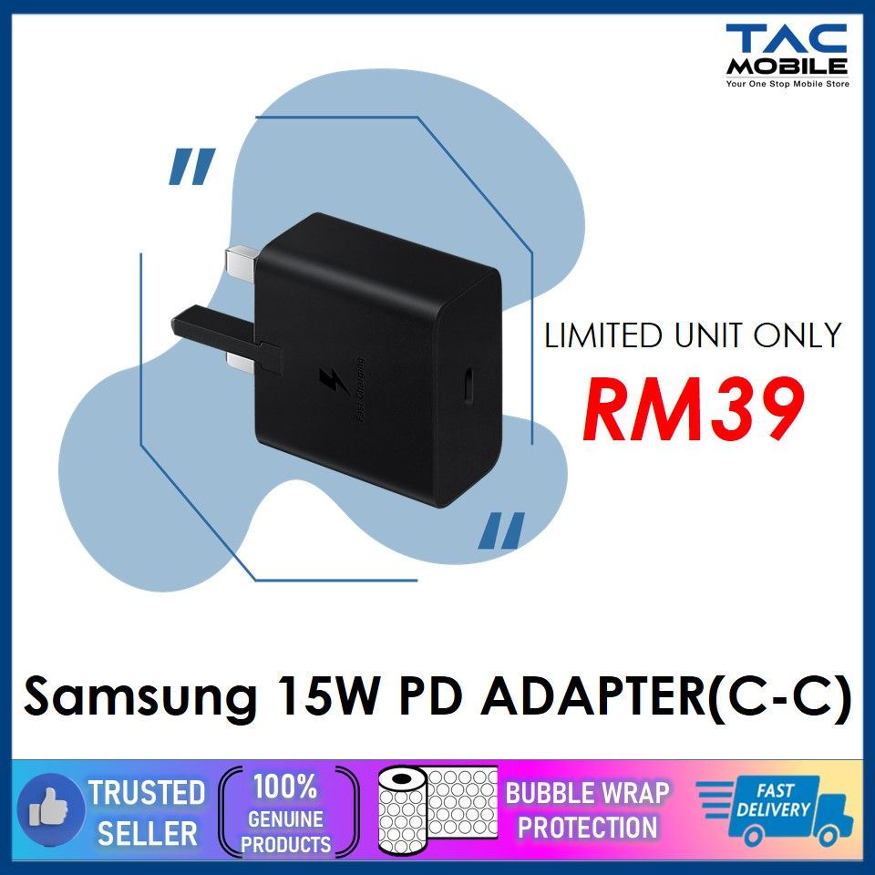 SAMSUNG 15W PD ADAPTER C-C 100% ORIGINAL SAMSUNG MALAYSIA | Shopee Malaysia