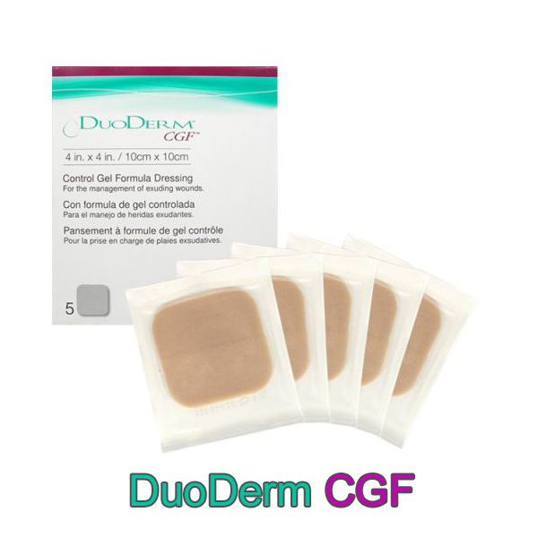 CONVATEC DUODERM CGF PATCHES Wound Dressing, 4x4 inch 10cm x 10cm 2pcs ...
