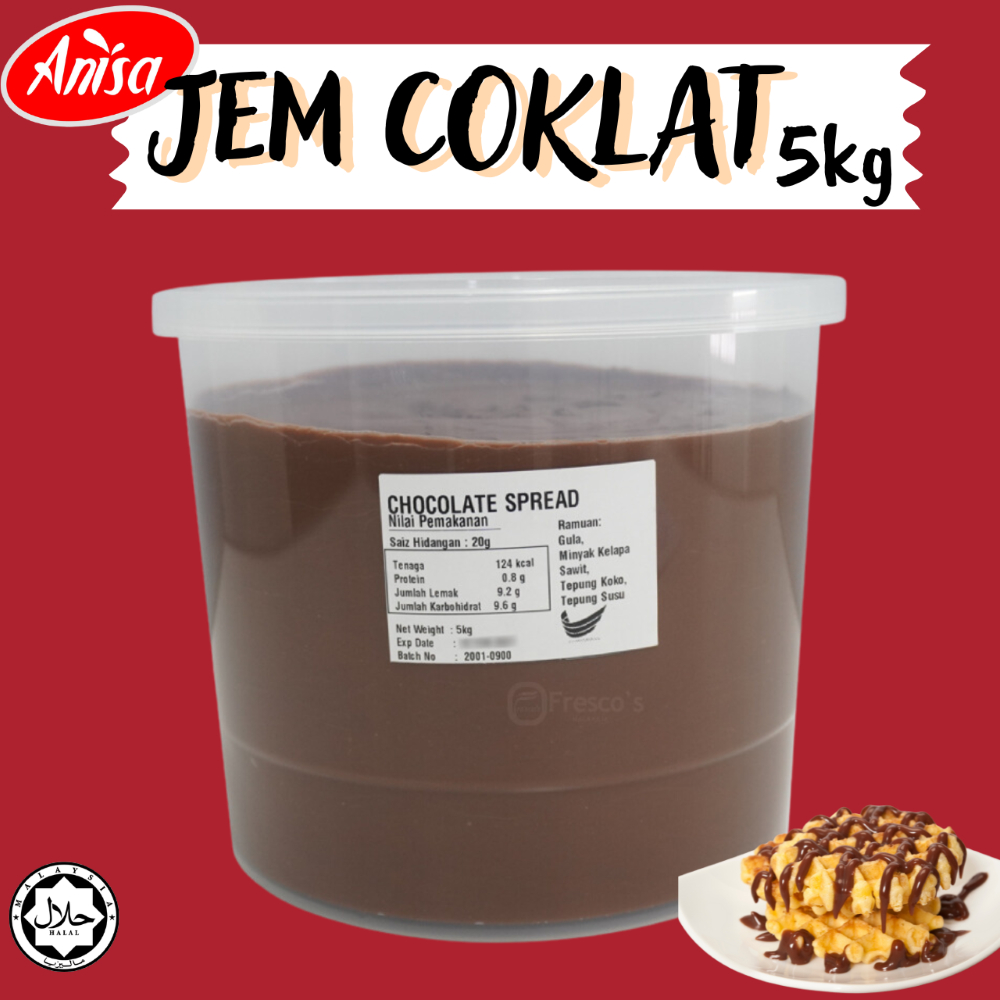 CHOCOLATE SPREAD | SAPUAN JEM PERISA COKLAT UNTK WAFFLE, KEK, ROTI DAN ...